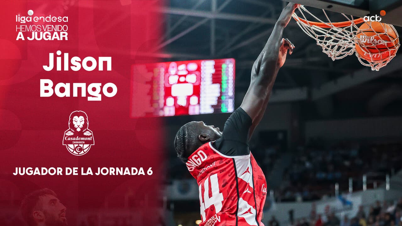Jilson Bango, Jugador de la Jornada 6 de la Liga Endesa 2024-25 | acb.com